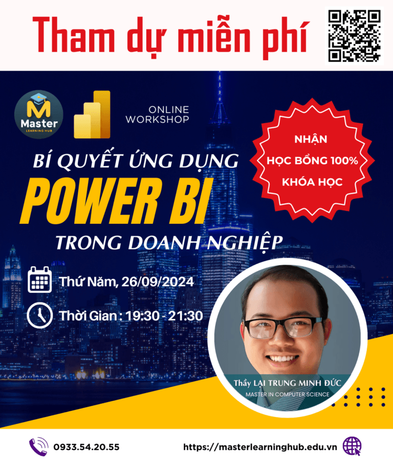 Thư mời tham dự Workshop: "Bí quyết ứng dụng Power BI trong Doanh Nghiệp" - 26/09/2024 - Master ...